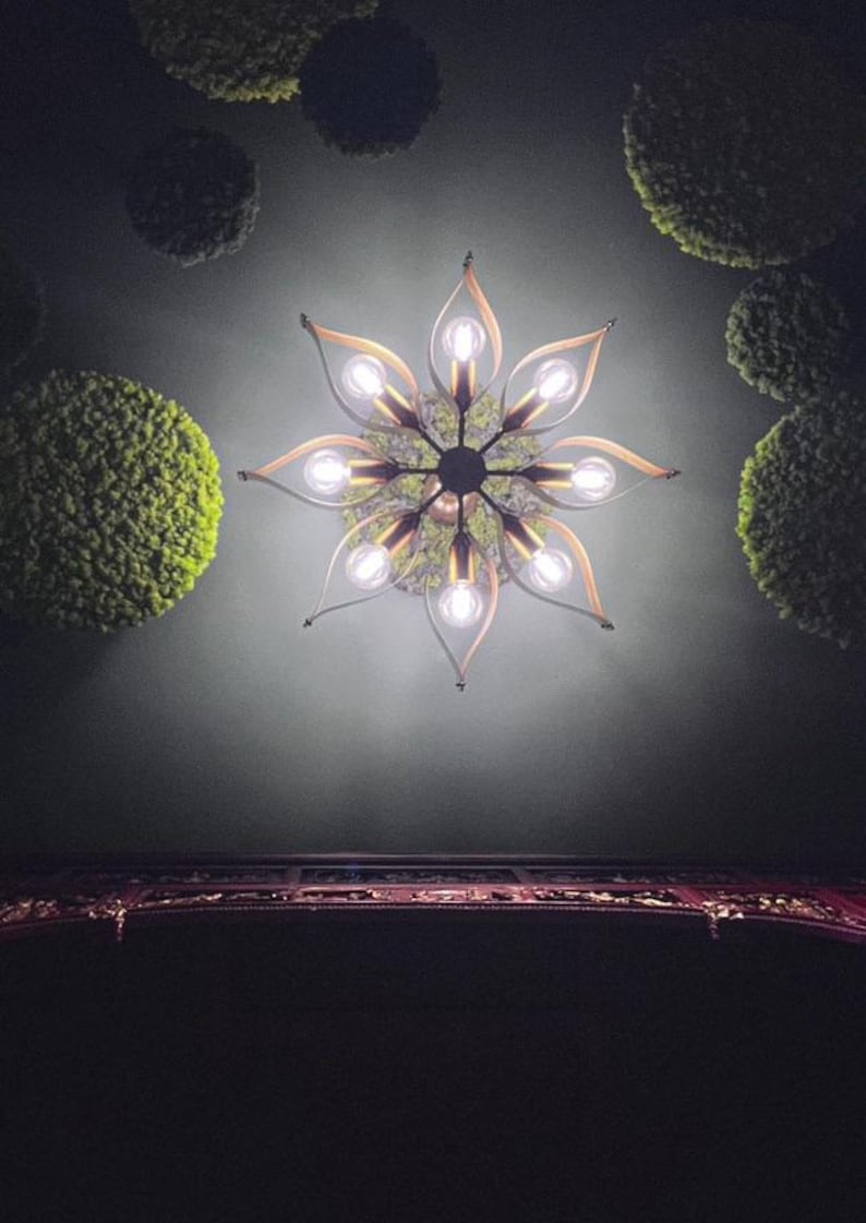 Round Moss Ceiling Art Decor Wall Moss Art Green Moss Ceiling Tiles ...
