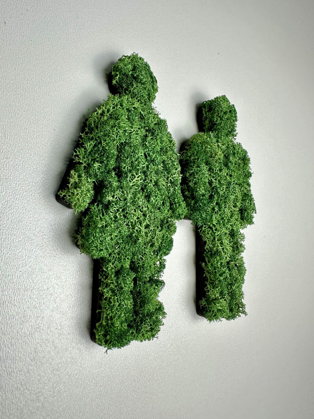 Moss WC Sign Restroom Sign With Preserved Moss Toilet Sign Men's Room ...