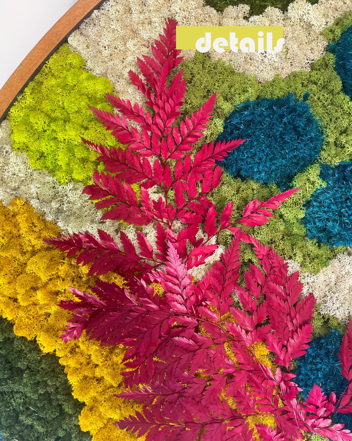 Extra Large Natural Dried Moss Wall Art, Wall Moss Decor, Moss Wall Art ...