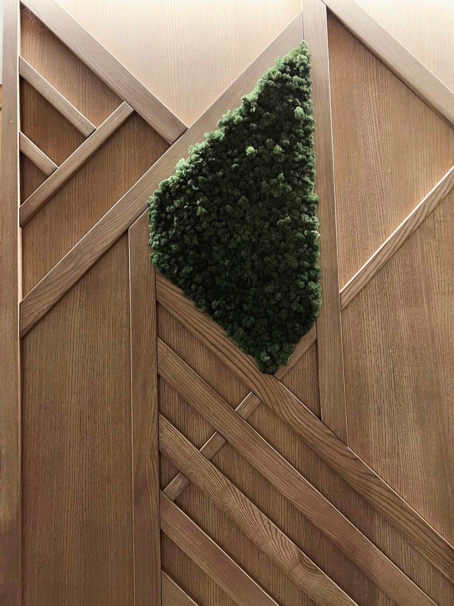 Moss Ceiling Tiles Custom Panels Wall Moss Art Green Natural Dried Moss ...
