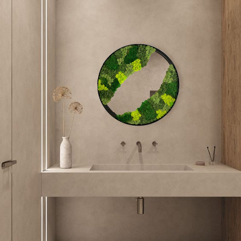 Moss Mirror - Etsy