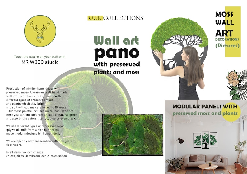 Custom Moss Wall Sign, Large Relax Wall Sign, Business Logo Moss Sign ...
