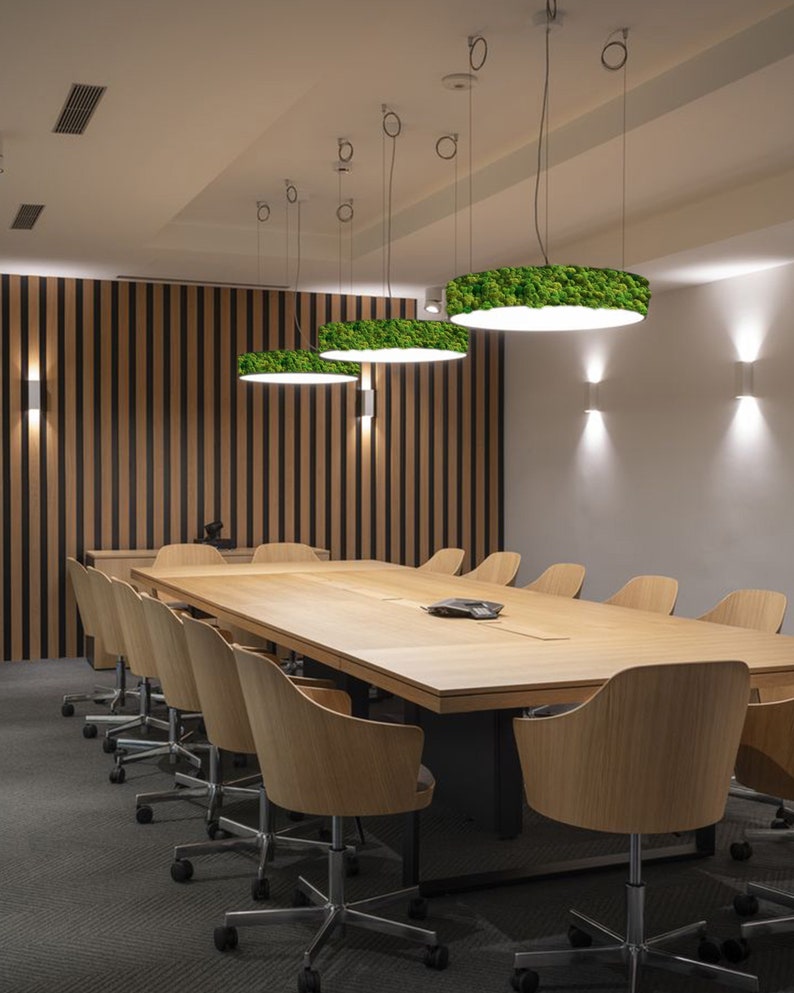 Stabilized Moss Pendant Light, Ceiling Lamp, Dining Room Lighting, Moss ...