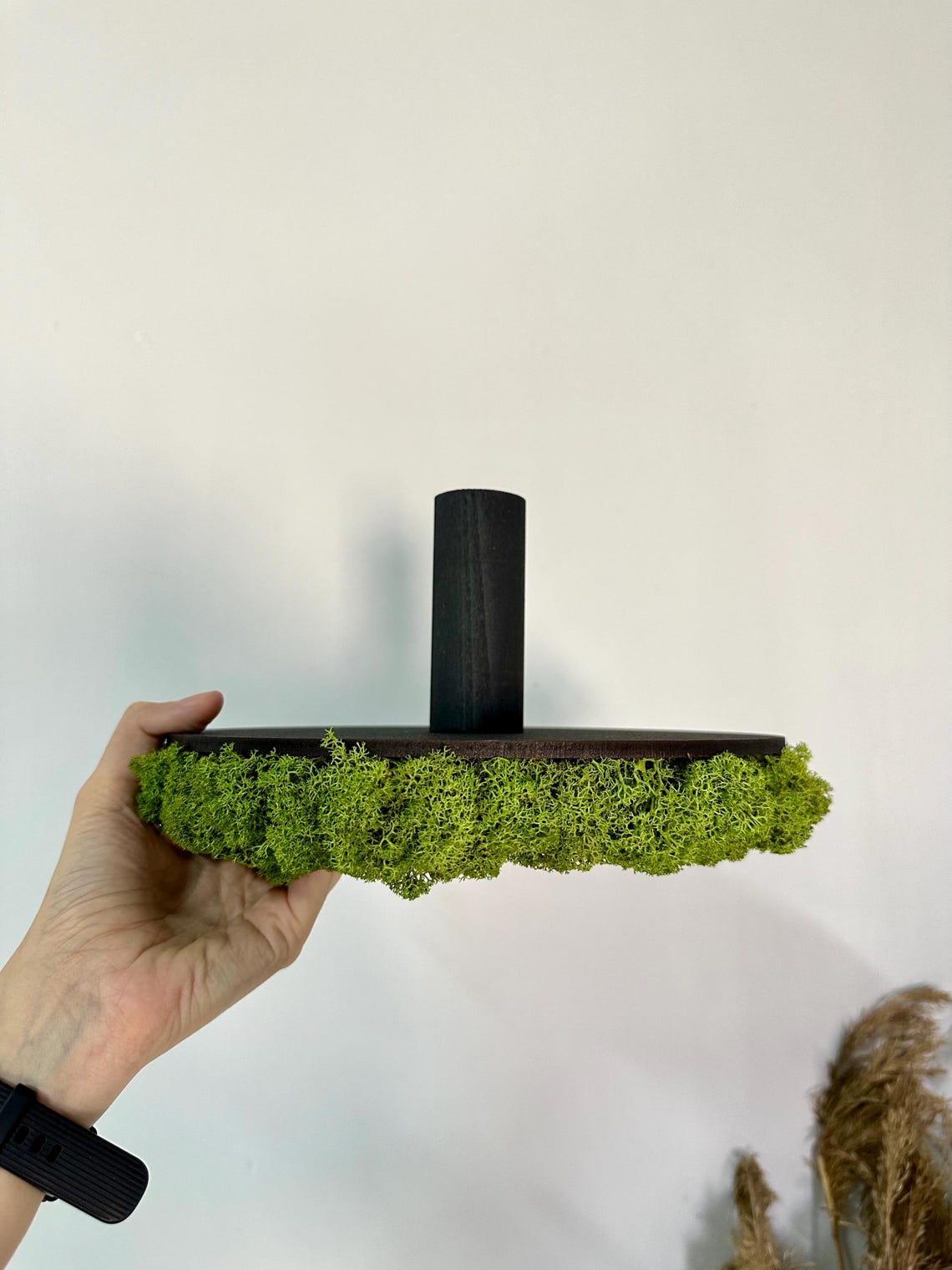 Moss Ceiling Tiles Custom Panels Wall Moss Art Green Natural Dried Moss ...
