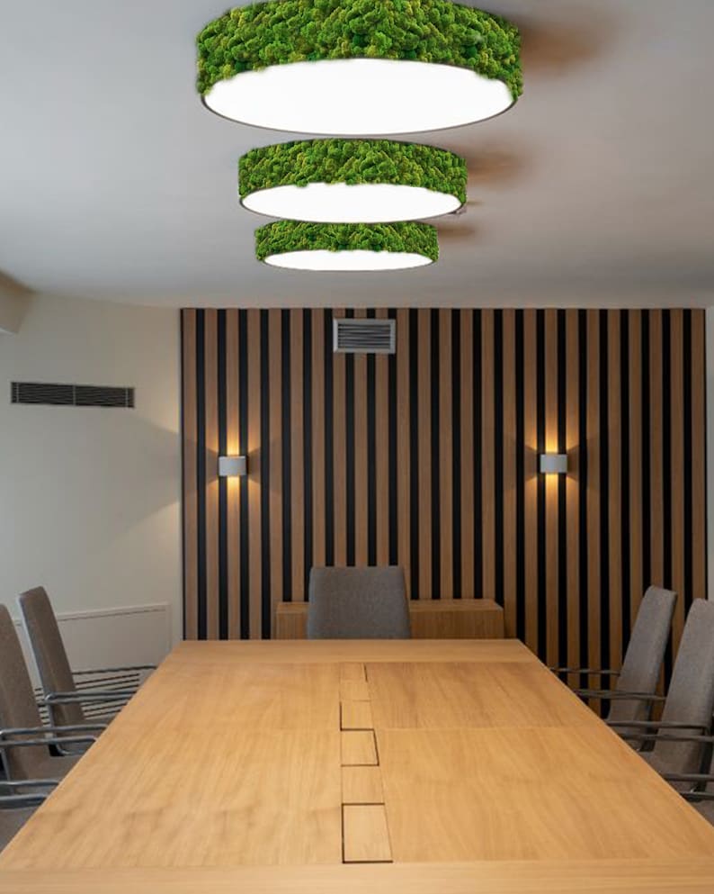 Stabilized Moss Pendant Light, Ceiling Lamp, Dining Room Lighting, Moss ...