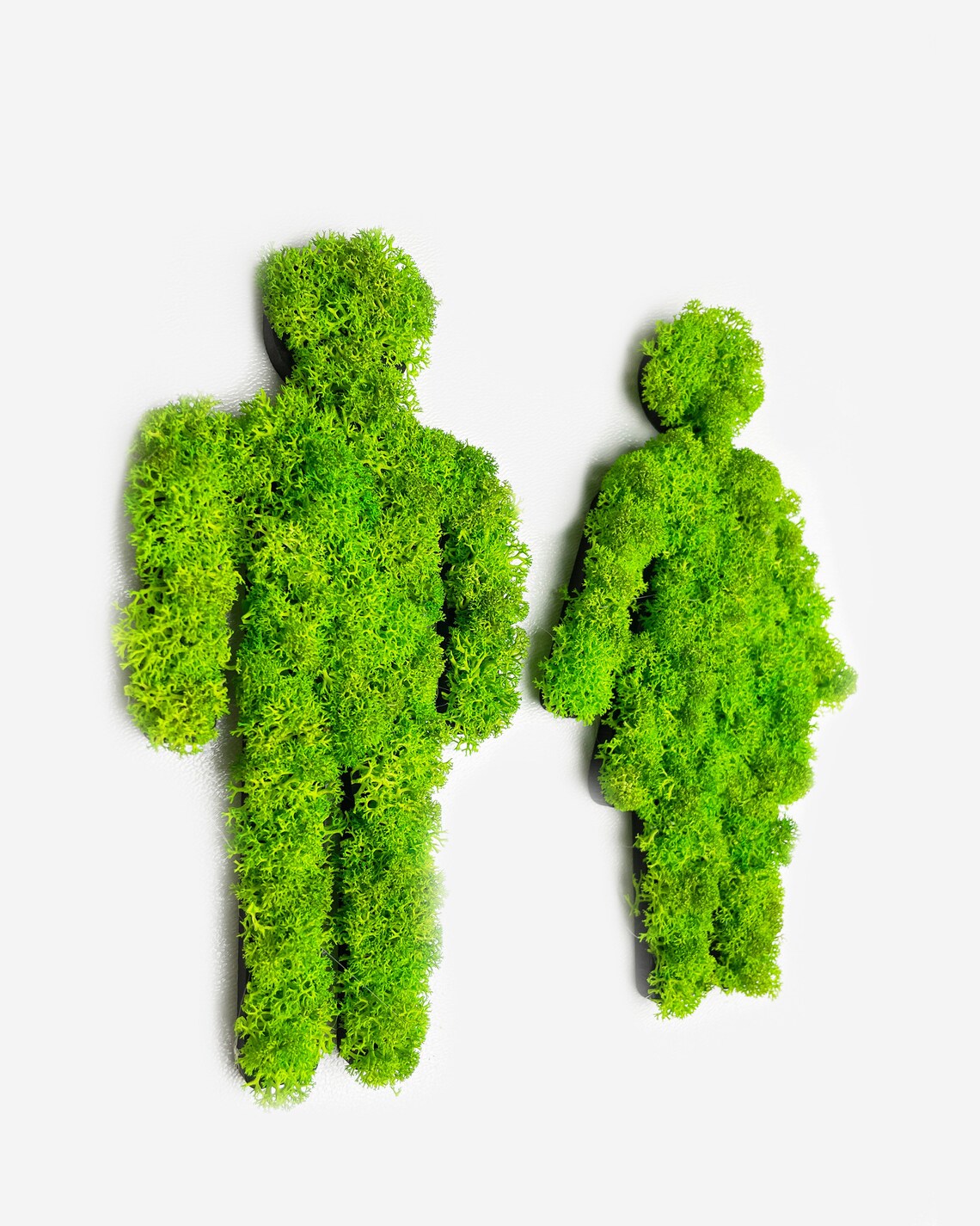 Moss WC Sign Restroom Sign With Preserved Moss Toilet Sign Men's Room ...