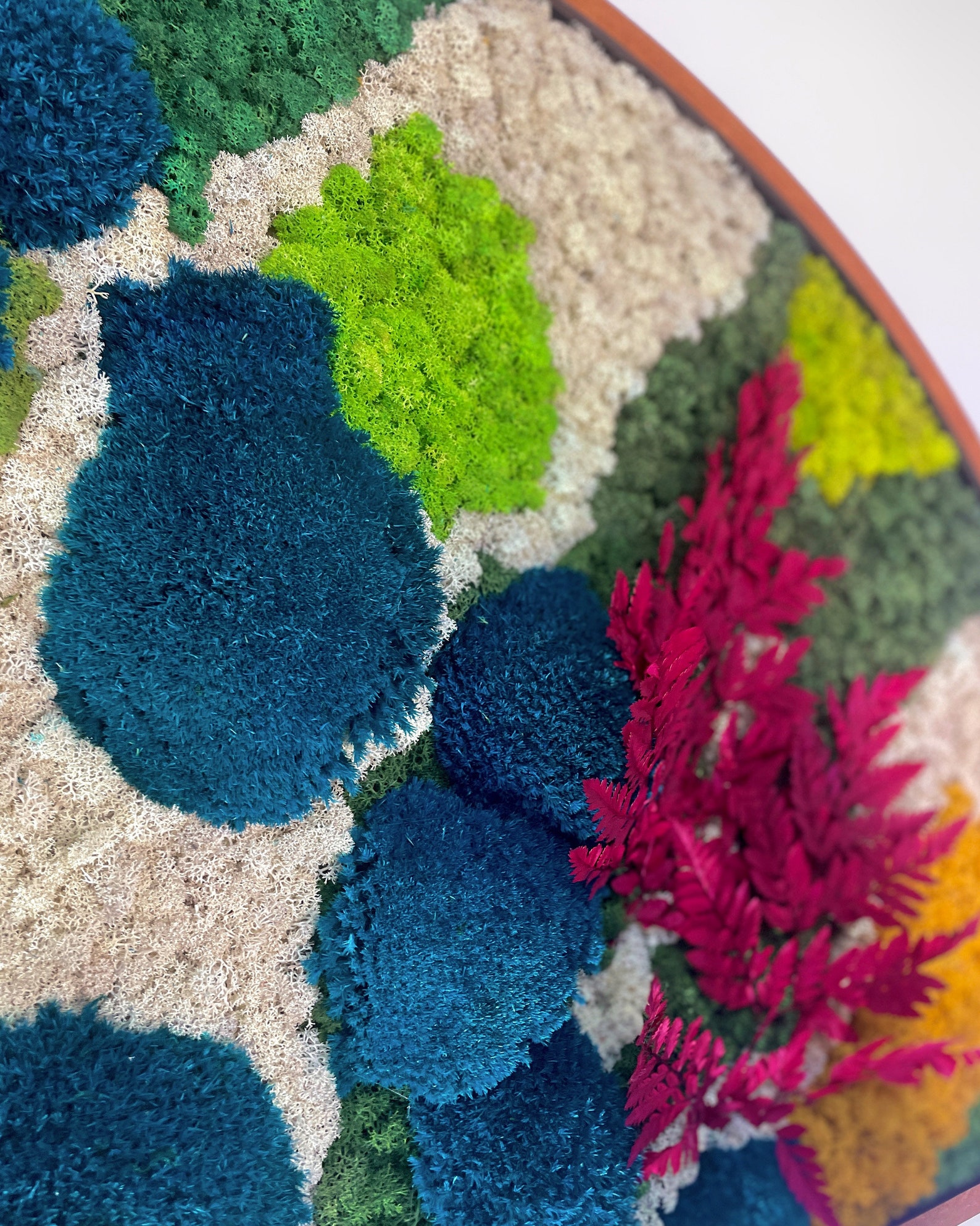 Extra Large Natural Dried Moss Wall Art, Wall Moss Decor, Moss Wall Art ...