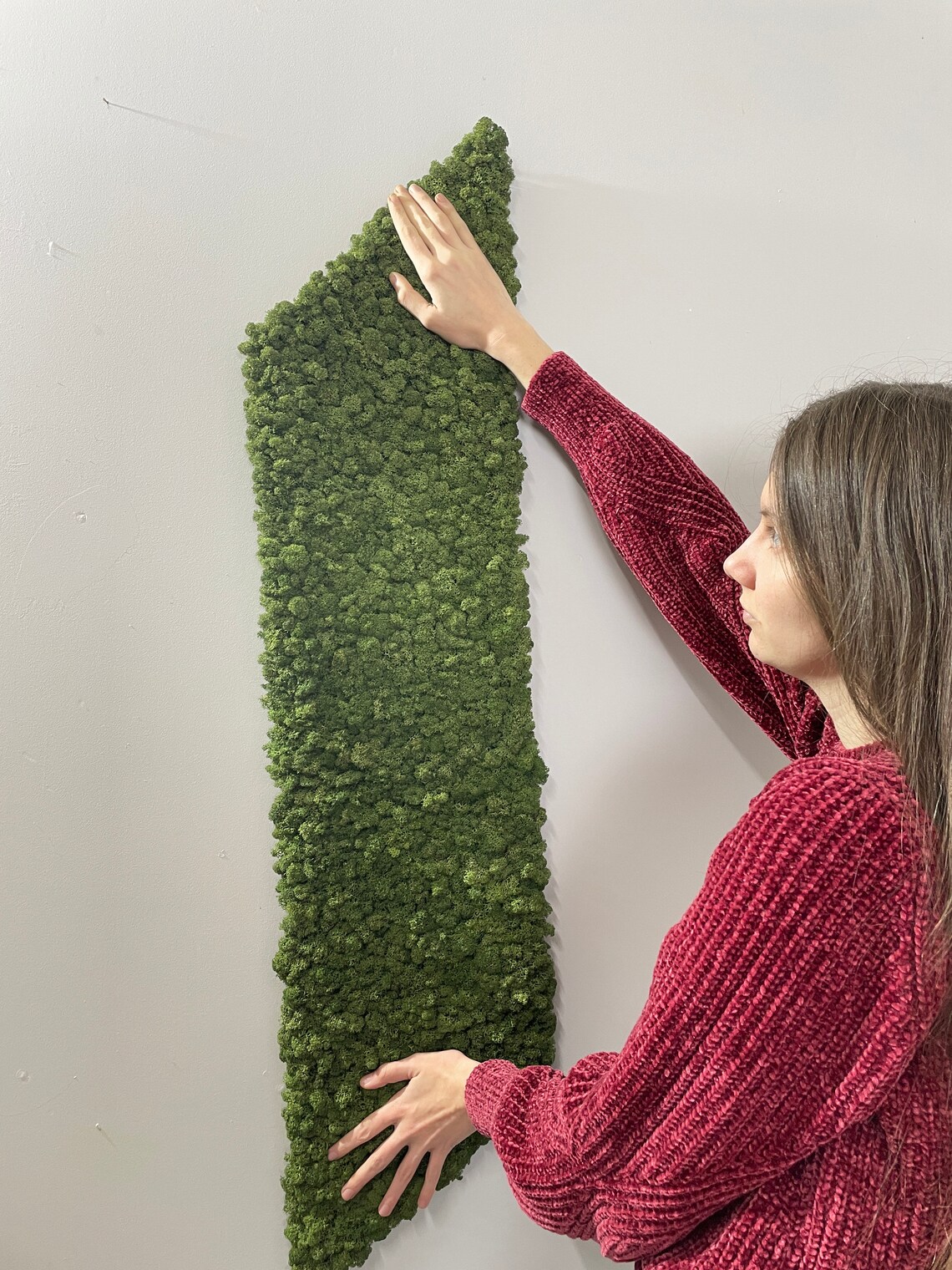 Moss Wall Art Panels Bathroom Wall Moss Art Green Moss Panels Green ...