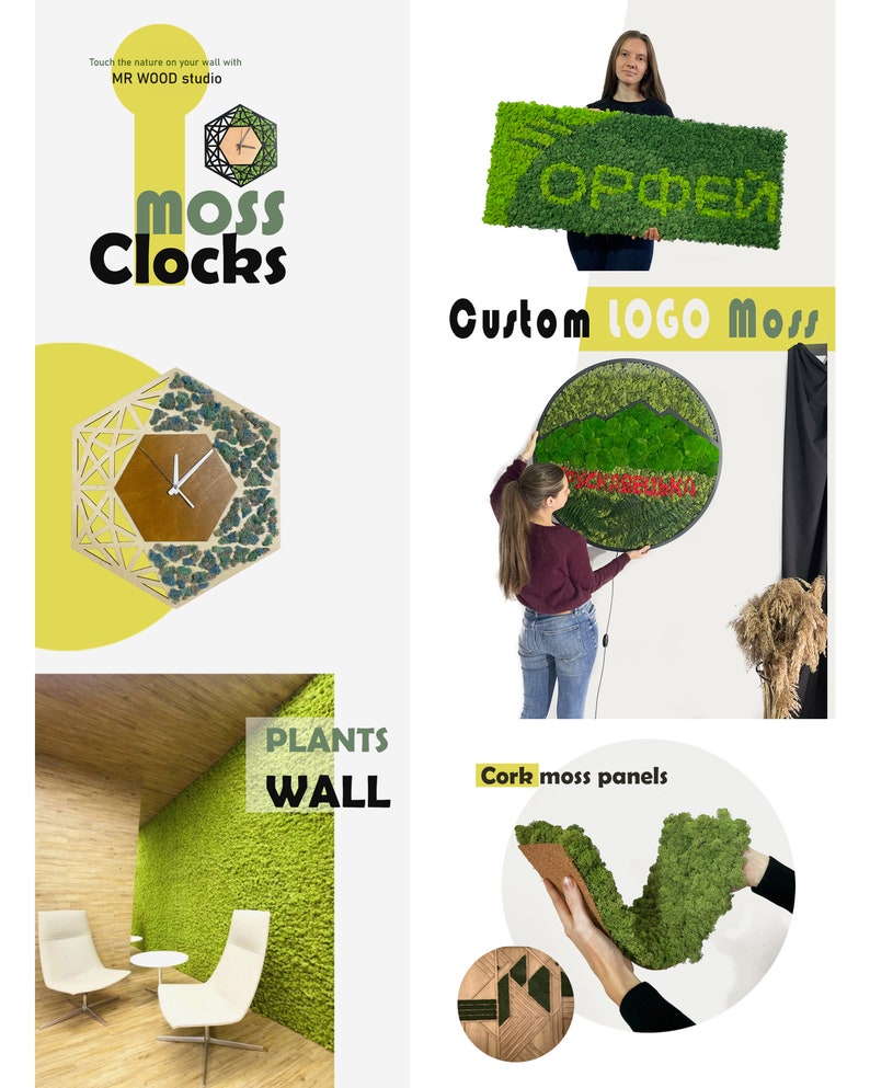 Green Moss Wall Cork Panel Live Preserved Moss Wall Cork Strip ...