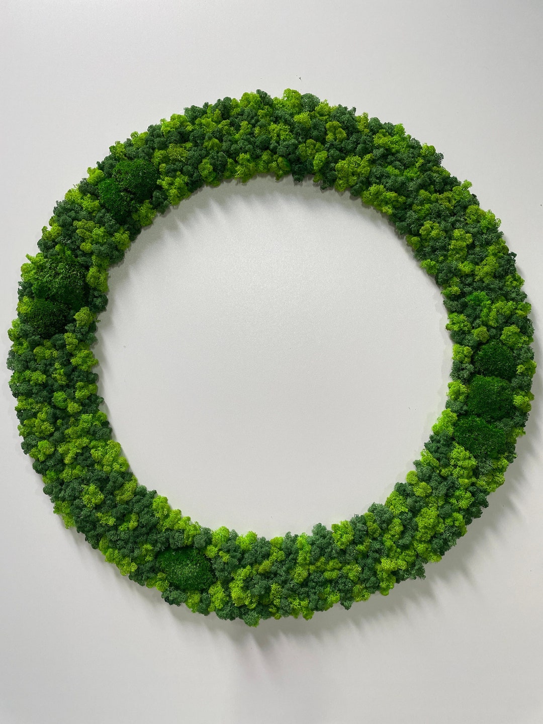 Mirror Moss Frame Green Moss Panels Moss Wall Art Stabilized Moss Strip ...