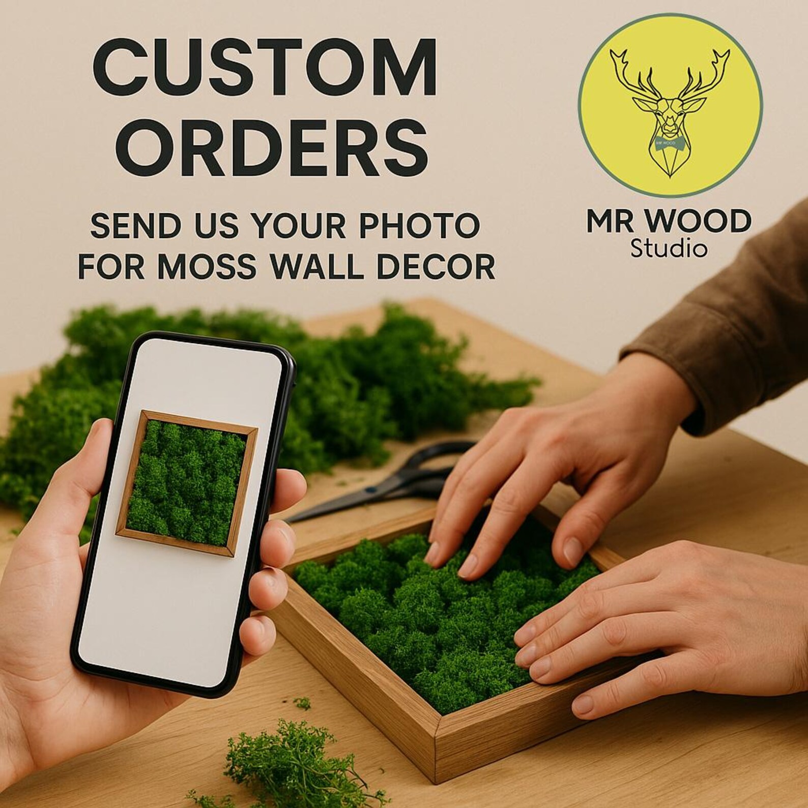 Tree of Life Extra Large Moss Wall Art Wall Preserved Moss Decor Wood ...