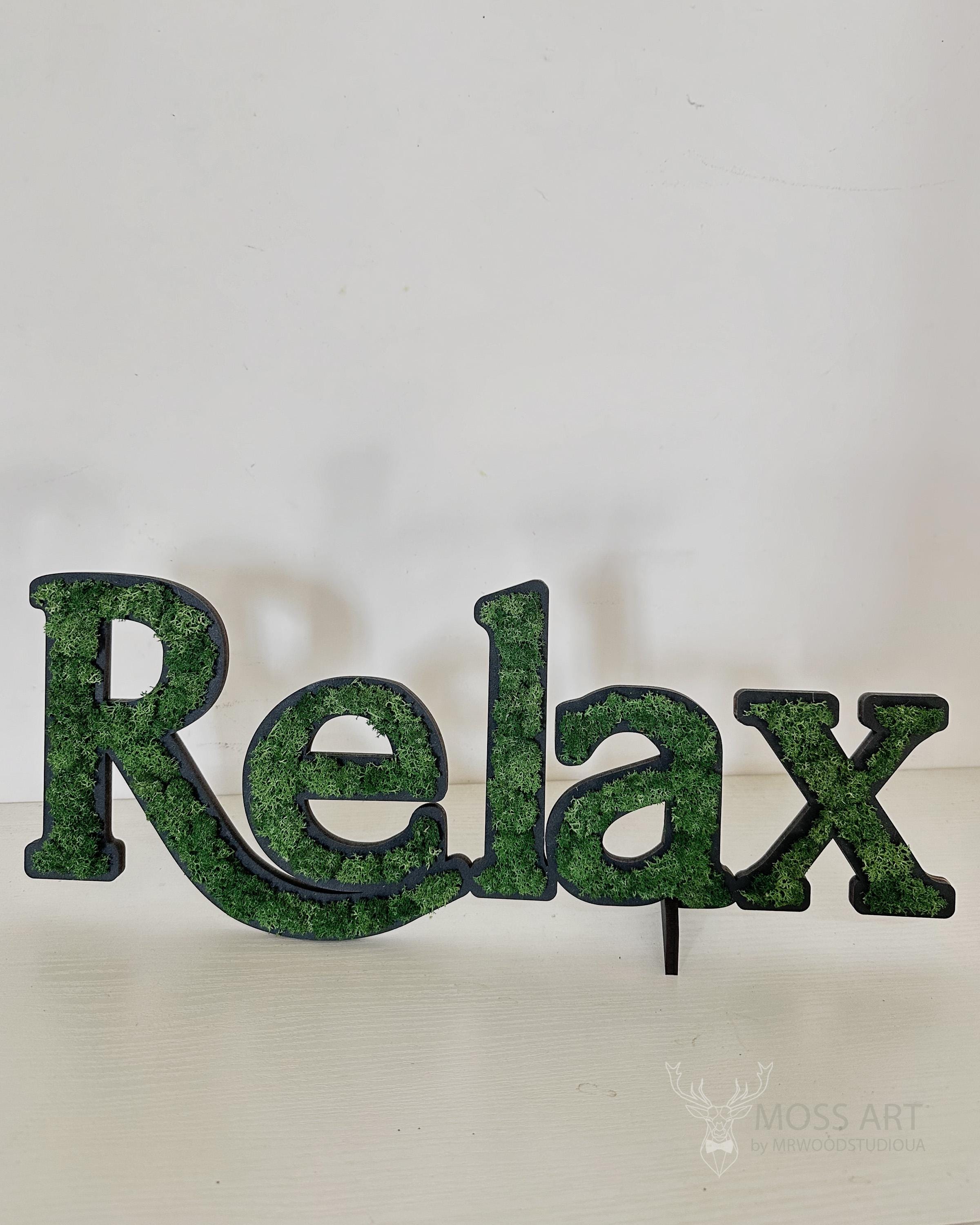 Custom Logo Moss Sign Moss Wall Art Decor Business Logo Moss Sign Bar ...