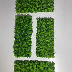Preserved Moss Panels Wall Natural Dried Moss Art Trendy Wall Art Green ...