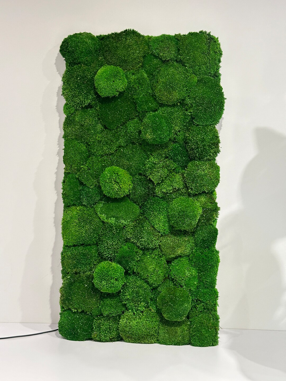 Preserved Moss Panels Wall Natural Dried Moss Art Trendy Wall Art Green ...