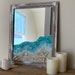 Sea Glass Beach Scene on Mirror - Sea Glass Art - Sea Glass Pictures ...