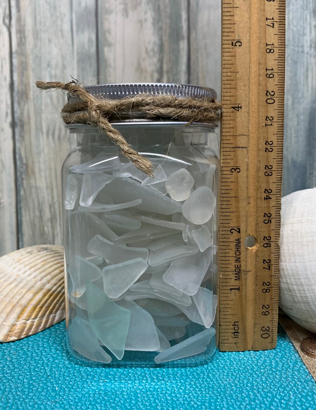 Beach Jar With Sea Glass - Sea Glass Pieces - Sea Glass Crafts - Sea ...