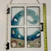 Beach Wave Window Frame Wall Decor - Sea Glass Art - Window Frame Art ...