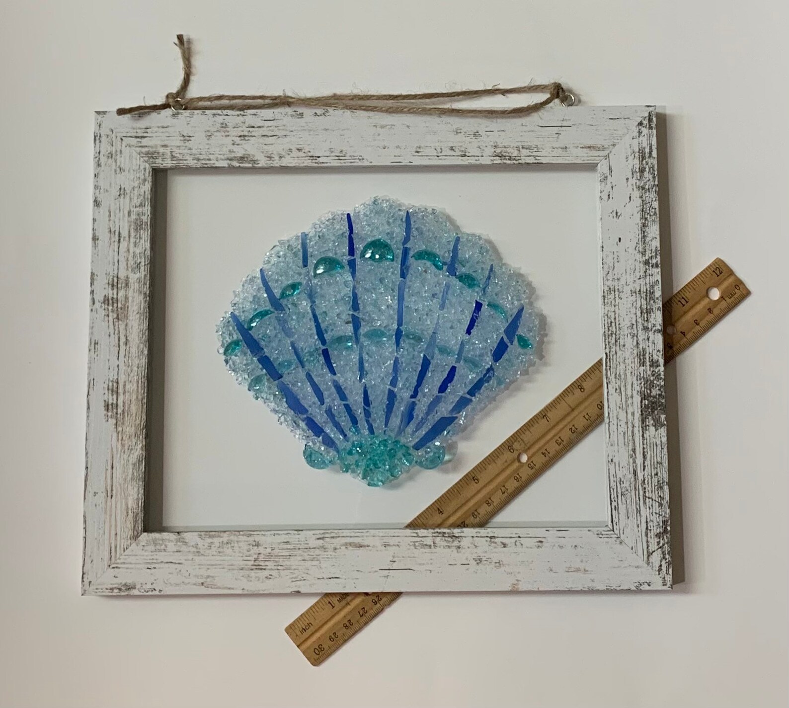 Sea Glass Seashell Art Seashell Art Seashell Decor Sea - Etsy