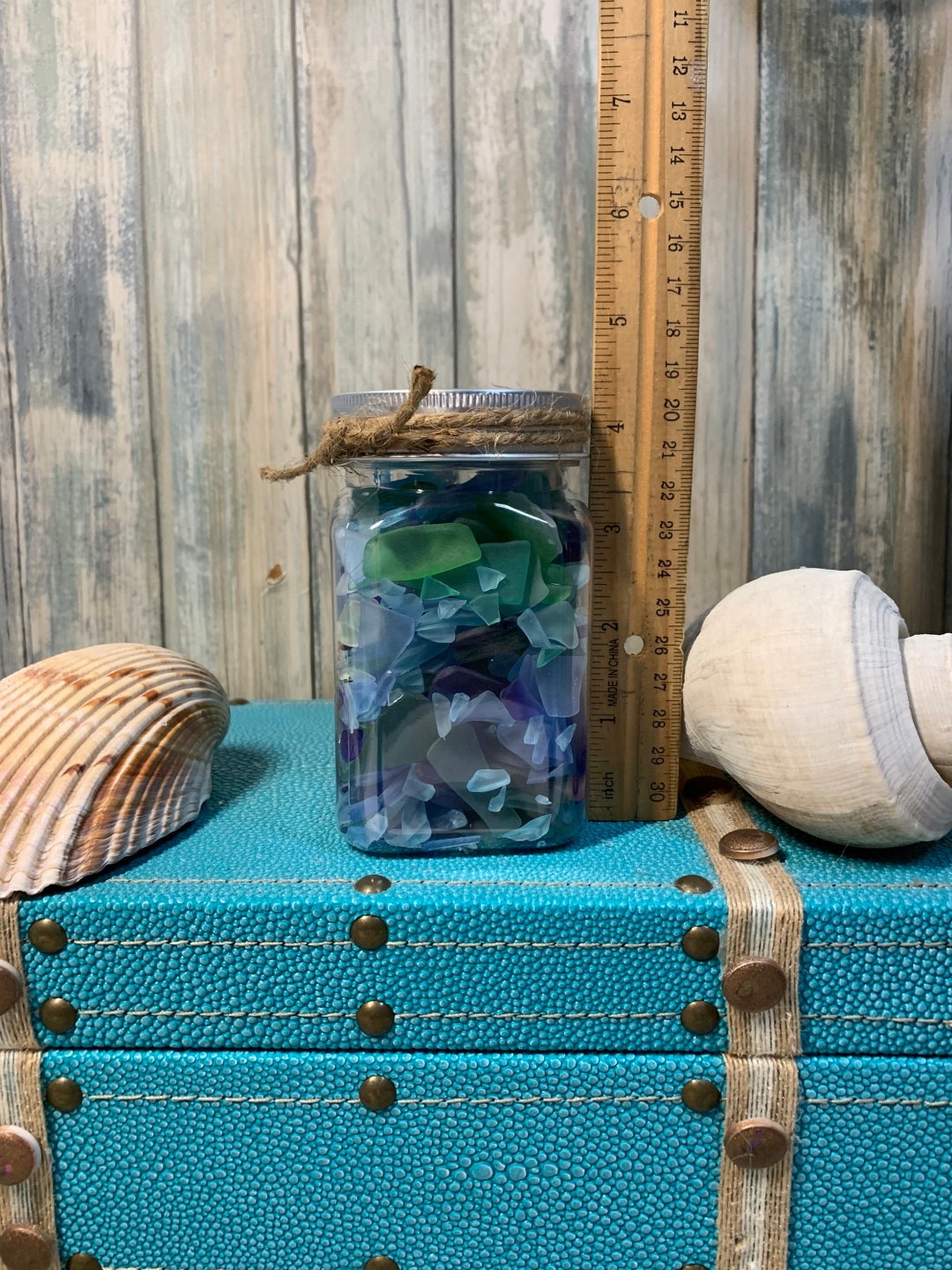 Beach Jar With Sea Glass - Sea Glass Pieces - Sea Glass Crafts - Sea ...