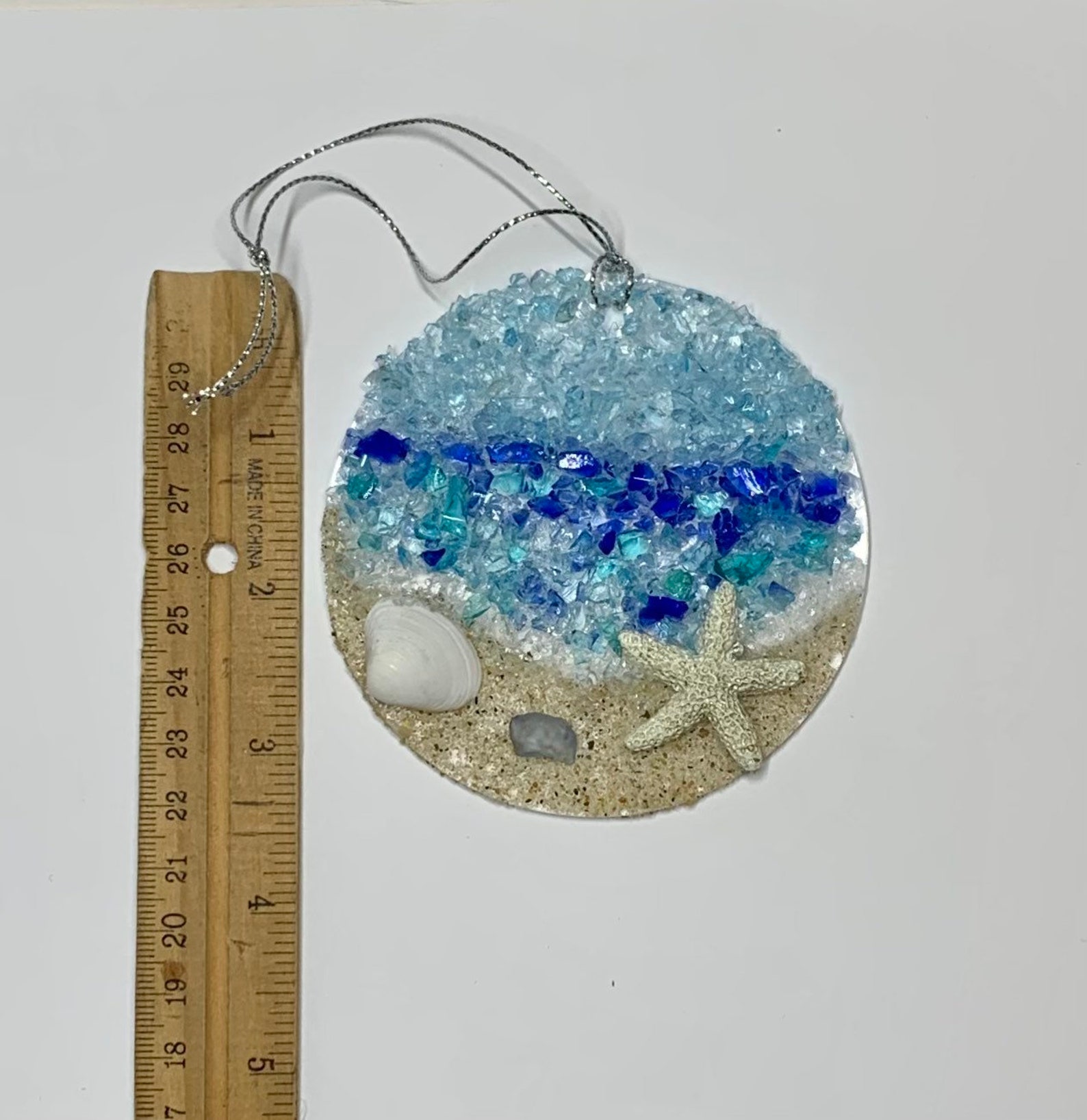 Sea Glass Suncatcher Ocean Horizon Beach Ornament Beach Lover Gift ...
