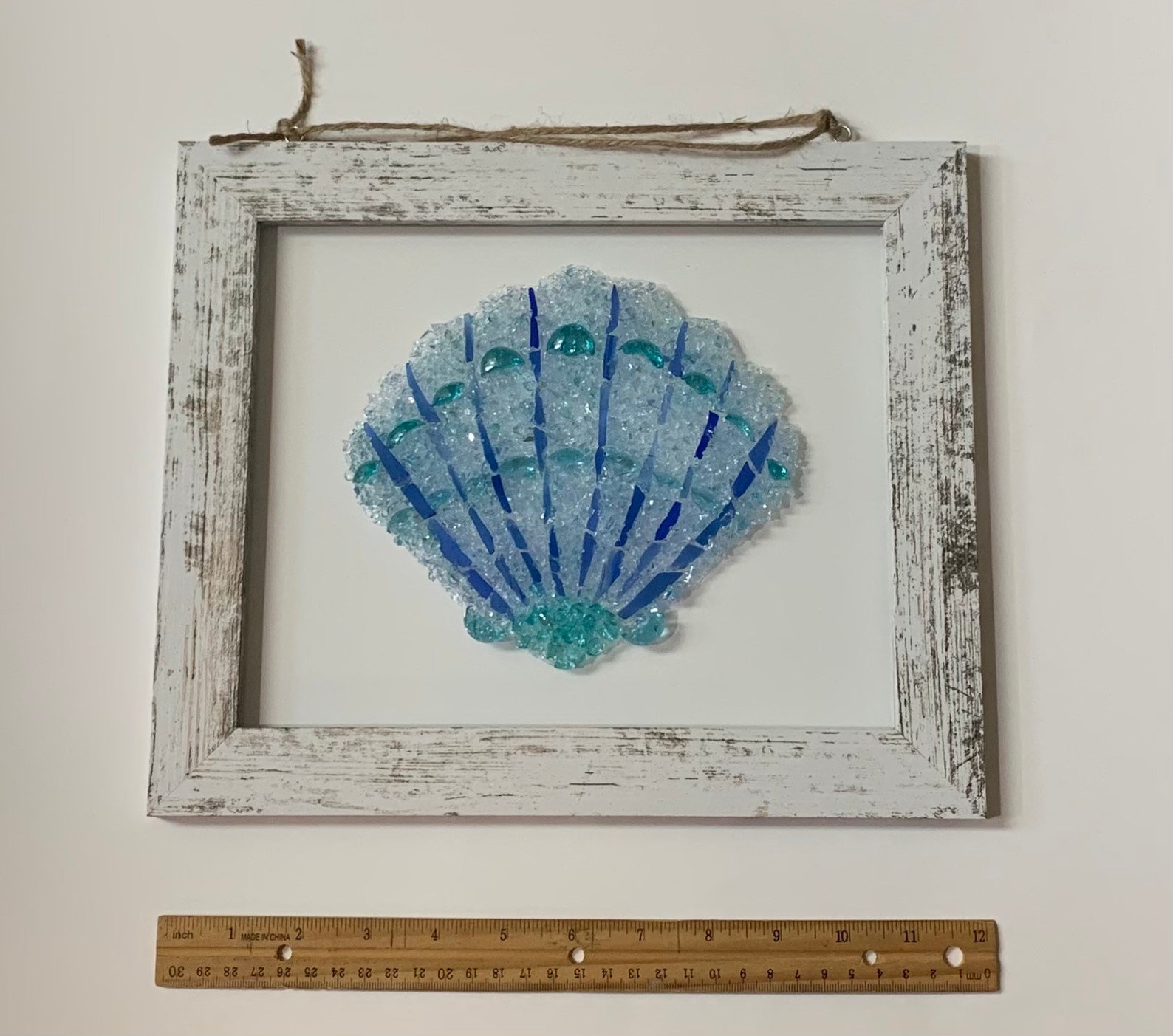 Sea Glass Seashell Art Seashell Art Seashell Decor Sea - Etsy