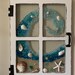 Beach Wave Window Frame Wall Decor - Sea Glass Art - Window Frame Art ...