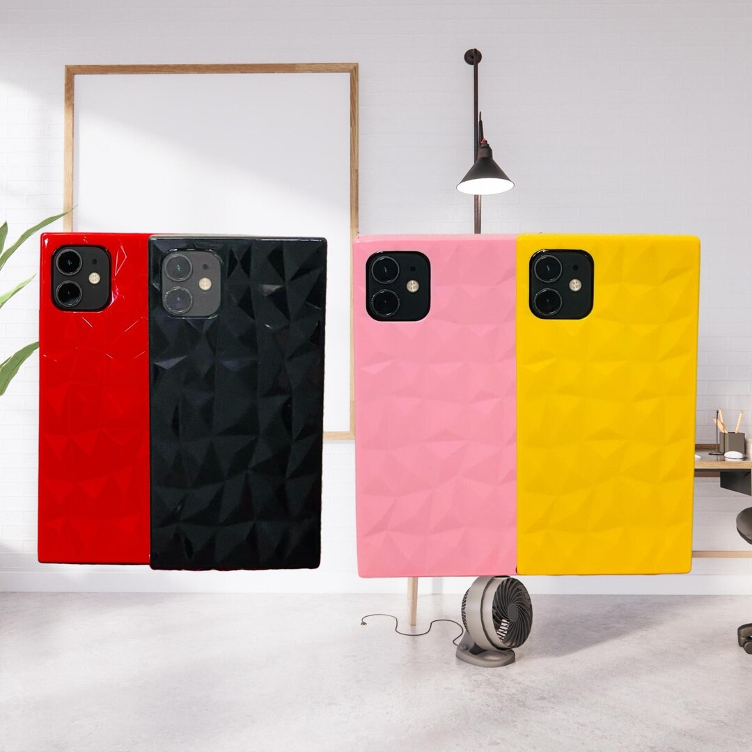 Cute Square Diamond Hard Phone Case for iPhone 11 Pro Max Se XS MAX XR ...