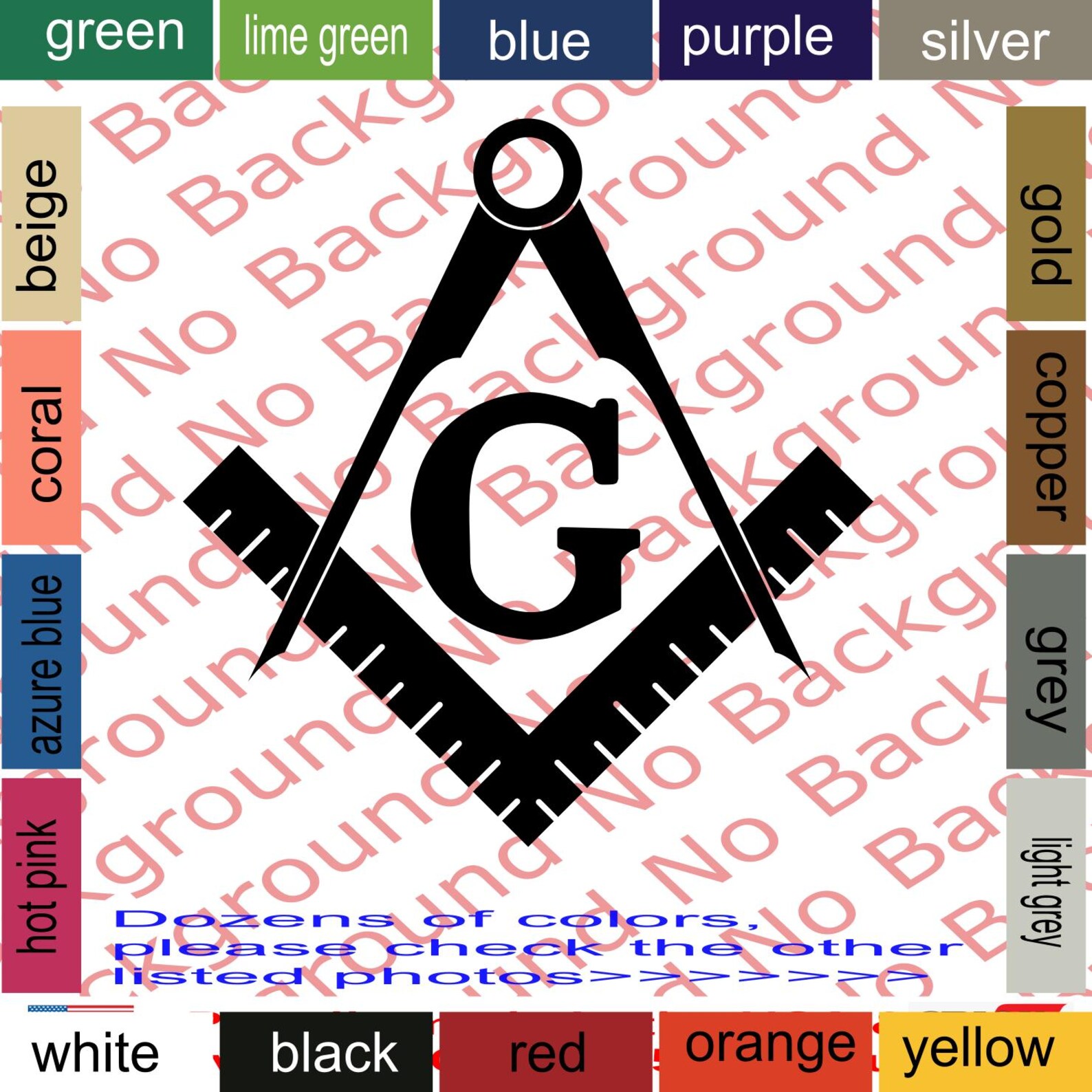 Freemasonry Emblem Die Cut Sticker Vinyl Decal Freemason Masonic ...