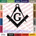 Freemasonry Emblem Die Cut Sticker Vinyl Decal Freemason Masonic ...