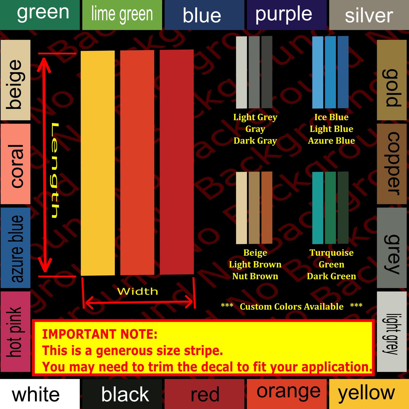 Retro Heritage Racing Stripes Rainbow Vinyl Die Cut Decal Fits Toyota ...