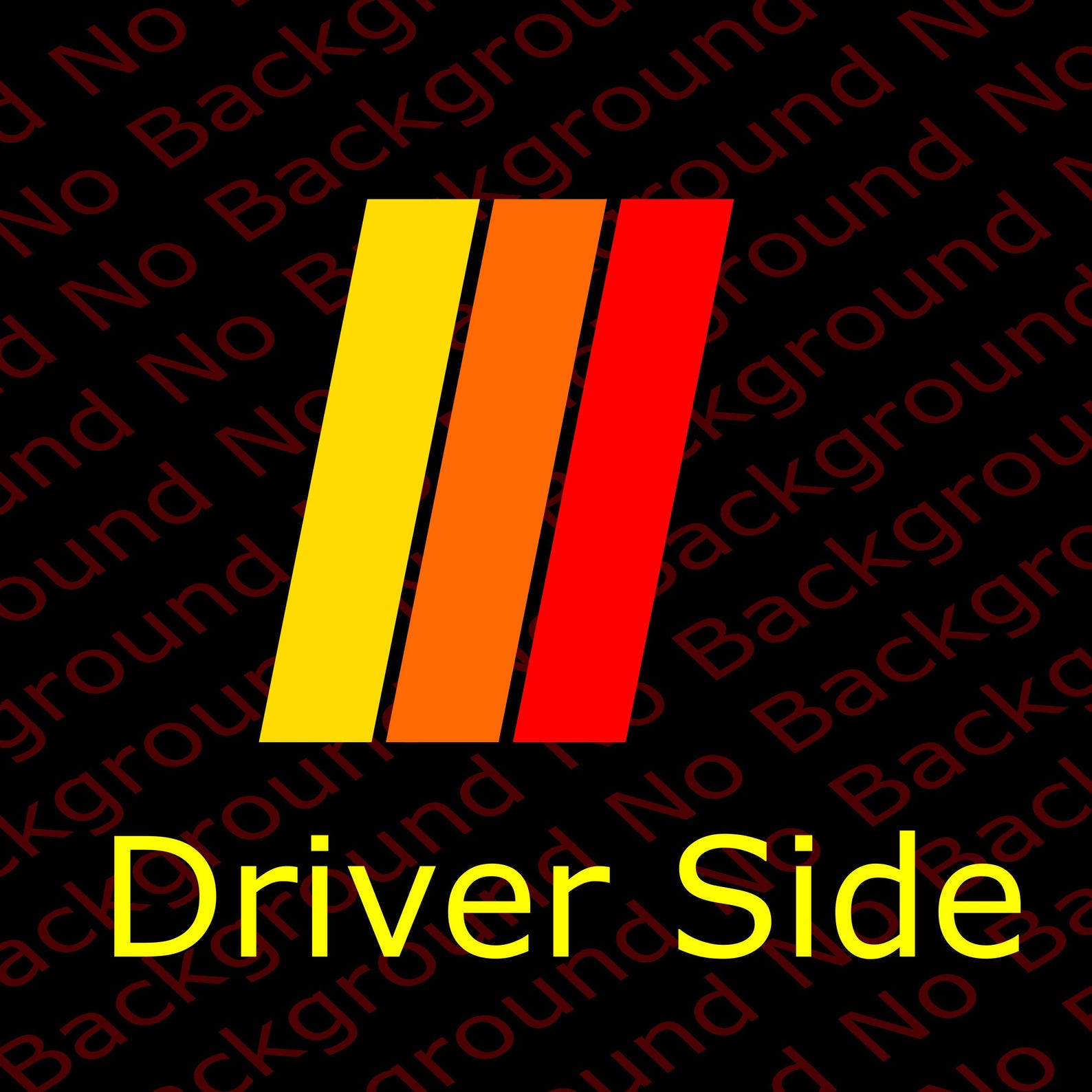 Retro Trio Color Racing Slanted Stripes Vinyl Die Cut Decal Sticker for ...