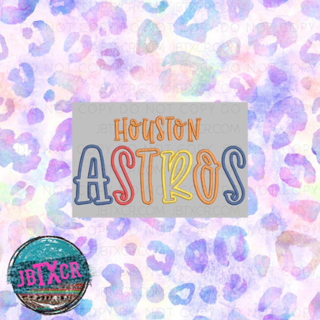 Astros Applique Digital Embroidery Design - Etsy