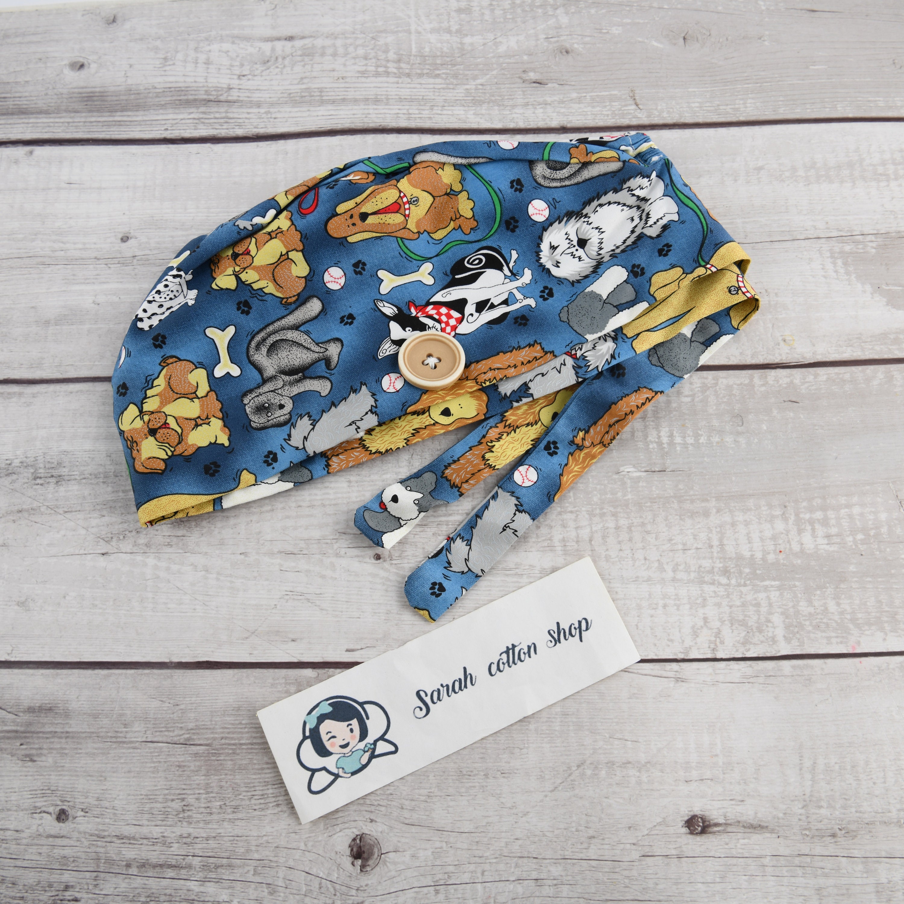 Cute Surgical Scrub Cap With ButtonsScrub HatUnisex Surgical | Etsy