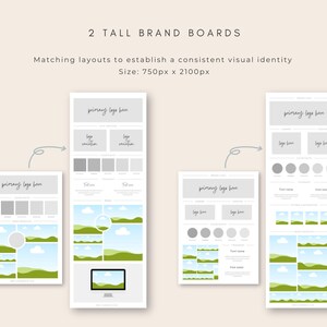 Brand Board Templates, Mood Board Templates Canva Templates, Branding ...