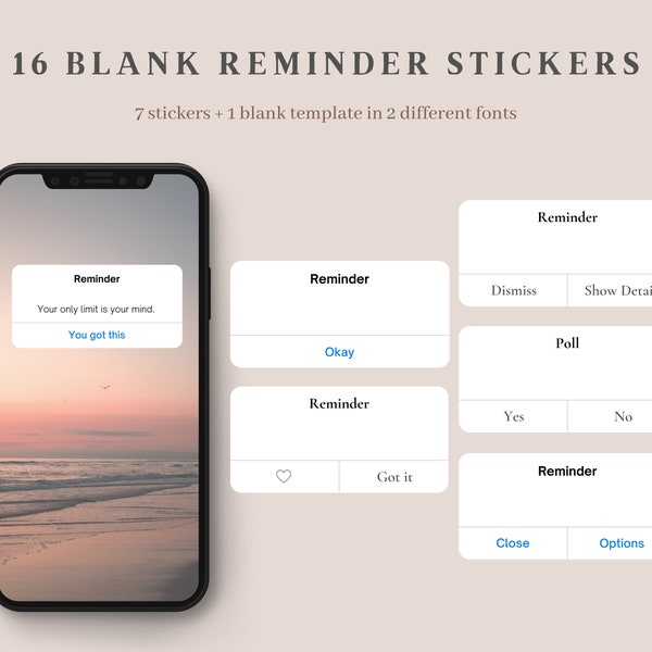 Reminder Stickers - Etsy
