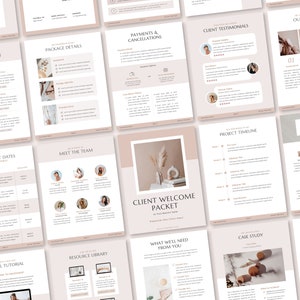 Client Welcome Packet - Client Welcome Kit, Client Welcome Pack, Client ...
