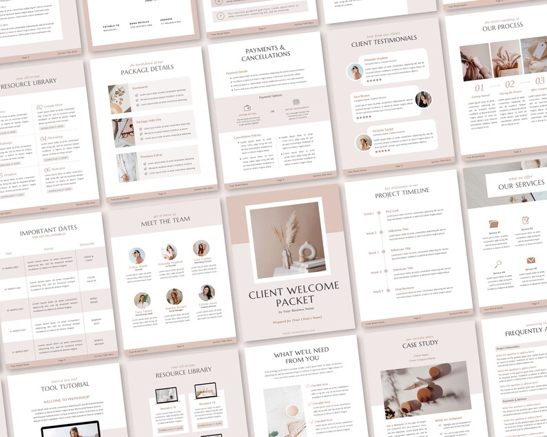 Client Welcome Packet Client Welcome Kit Client Welcome - Etsy