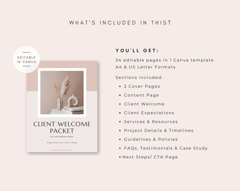 Client Welcome Packet - Client Welcome Kit, Client Welcome Pack, Client ...