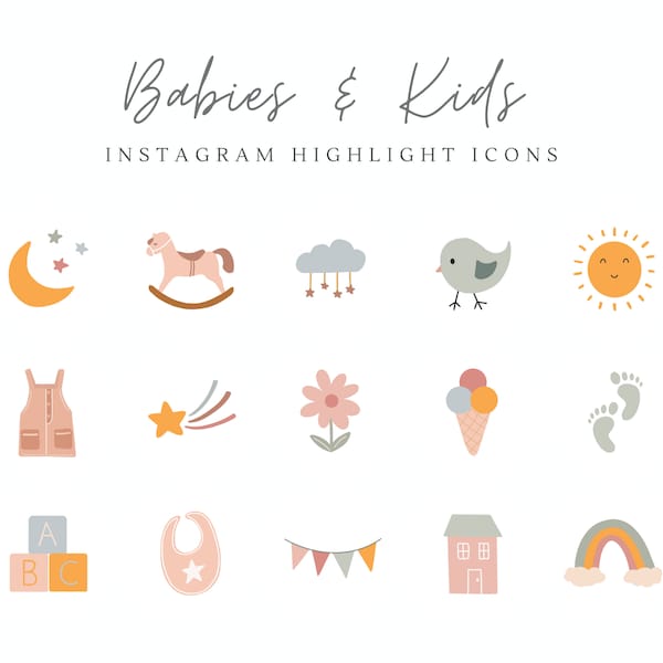 Instagram Story Highlight Icons - Etsy