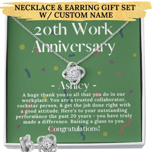 20th Work Anniversary Cards - Etsy