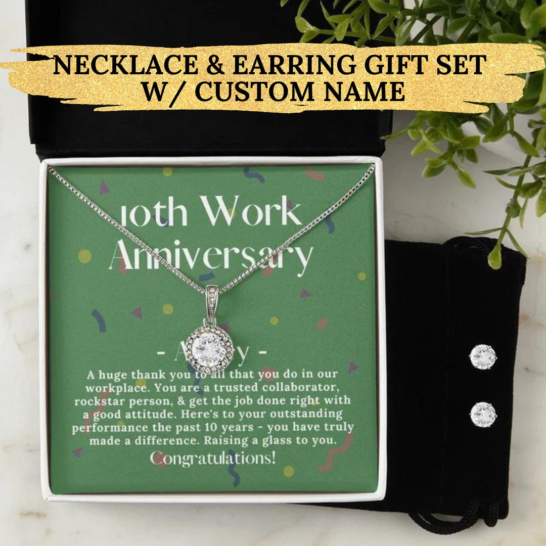 10 Year Work Anniversary Gift Set Custom Gift For Employee Etsy 10-year-work-anniversary-gift-set-custom-gift-for-employee-etsy