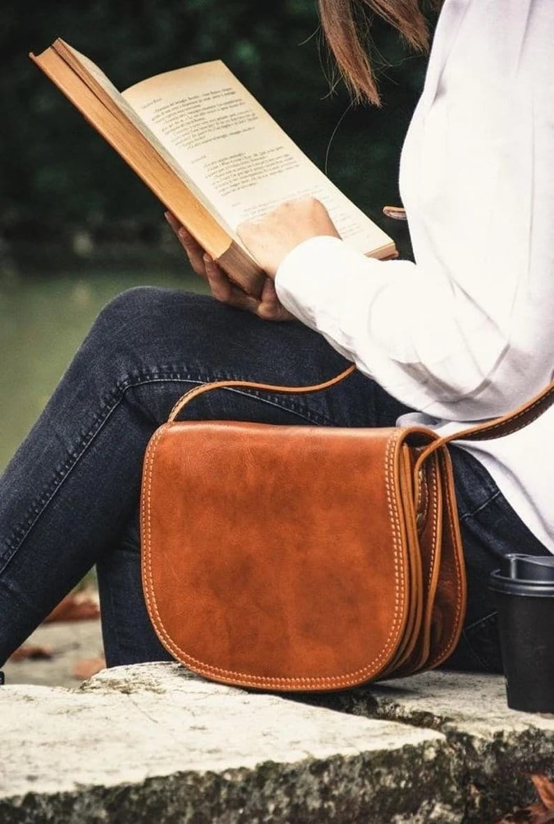 Small Leather Crossbody Purse - Leather Clutch,phone Bag,birthday Gift ...