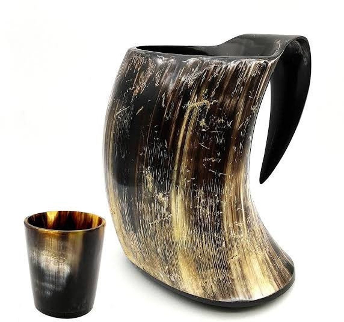 Buy 1 Mug Get Mead Cup Free Viking Cup Drinking Horn Tankard | Etsy