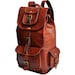 Retro Free Personalized Leather Backpack Rucksack Sports Hiking Travel ...