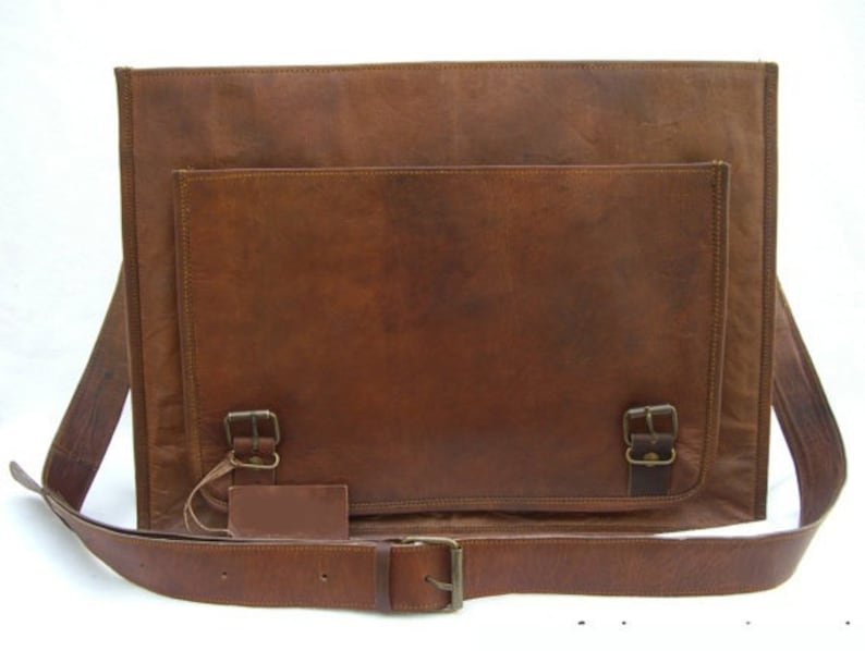 Classic Leather Messenger Bag Unisex Leather Satchel Men - Etsy