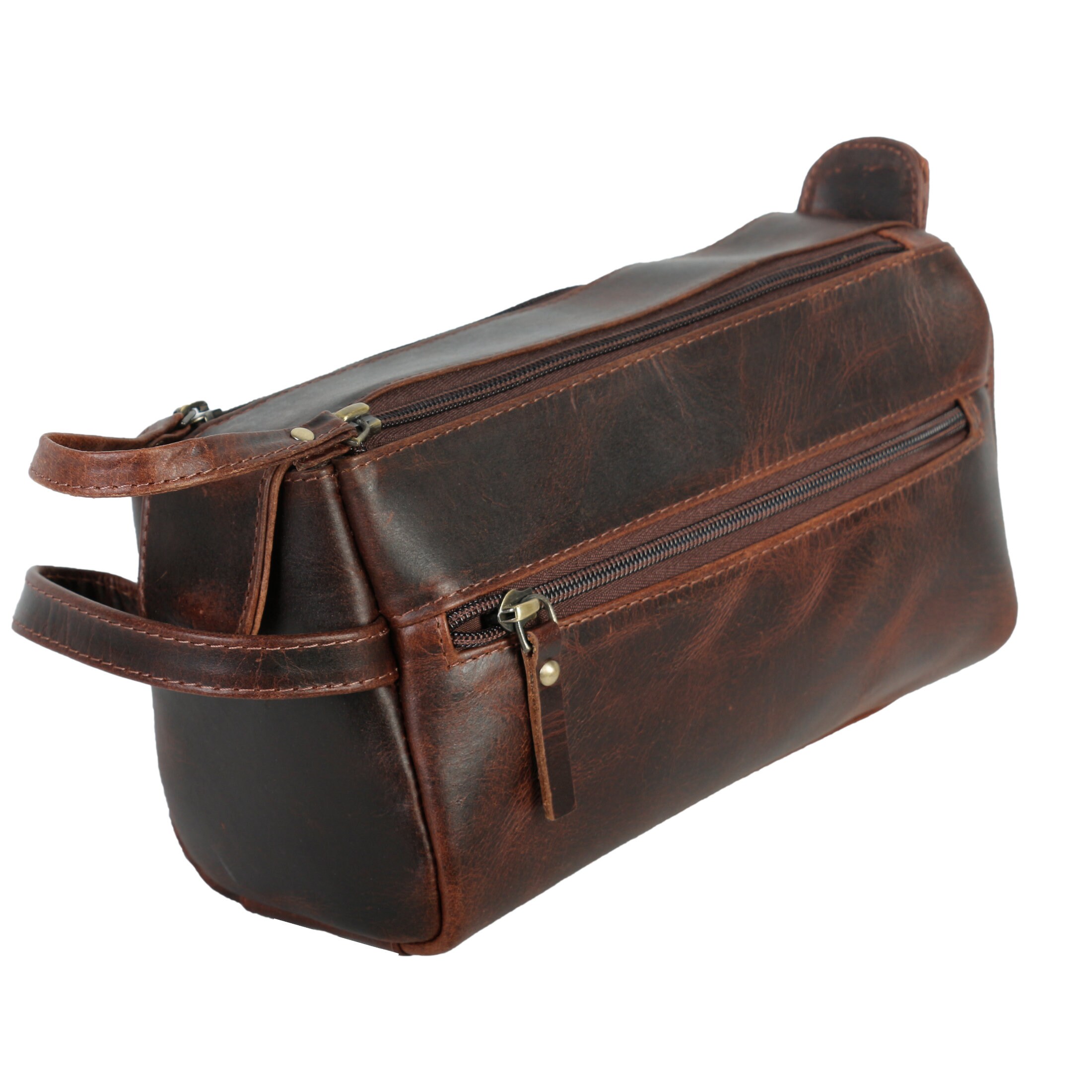 Free Personalized Leather Dopp Kit Groomsmen Gift Mens Leather Toiletry ...