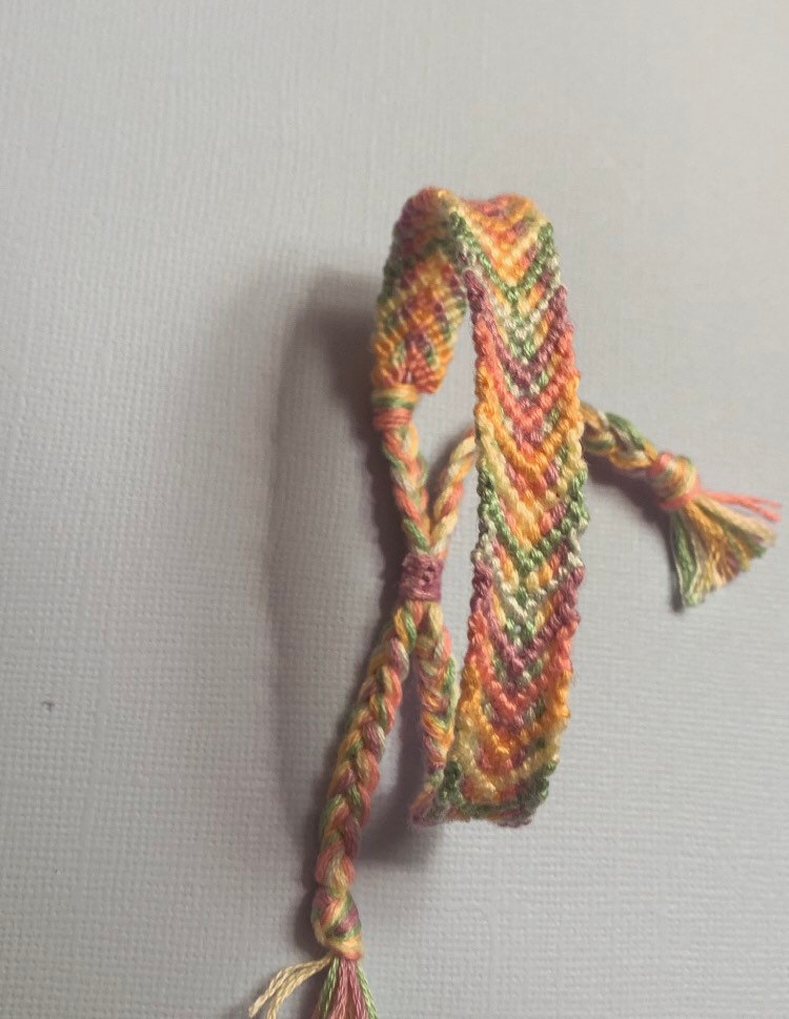 Pastel Rainbow Fishtail Chevron Friendship Bracelet - Etsy