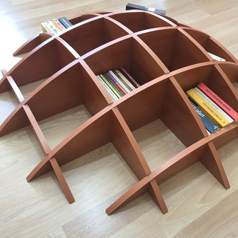 Wood Sphere Shelf, Oval Rack, Wooden Rustic Shelf, Wall Decoration ...