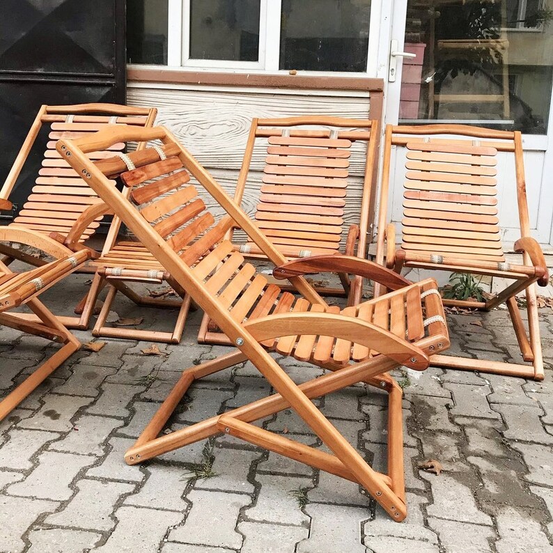 Foldable Wooden Chair, Lounge Chair, Camping Chair, Wood Sun Chair ...