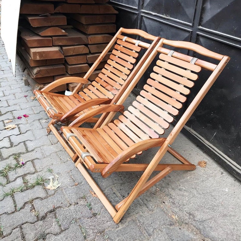 Foldable Wooden Chair, Lounge Chair, Camping Chair, Wood Sun Chair ...